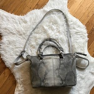 Bags | Snake Skin Print Satchel | Poshmark